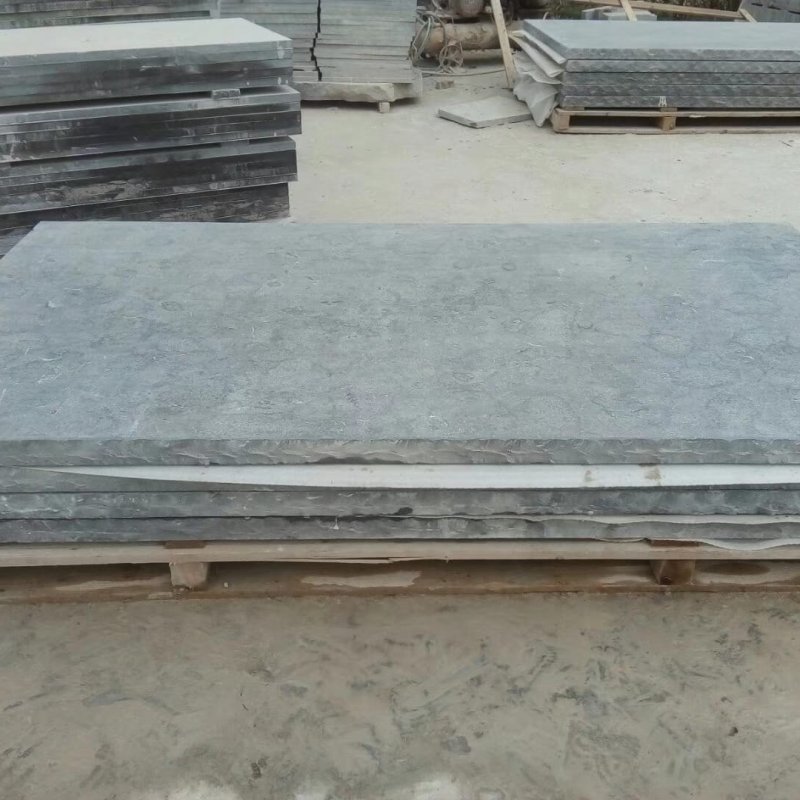 acid washing bluestone tiles, antique blue limestone pave